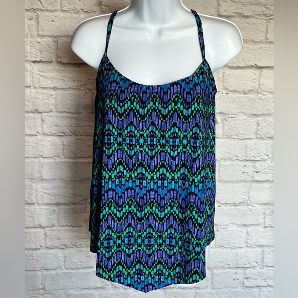 Swim | Dreamsuit Blue Pattern Tankini | Poshmark